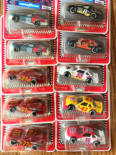 Lot of 10 - NASCAR Trackside Limited Edition Cars 8, 20, 36, 41, 55, 27 ...