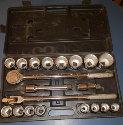 Pittsburgh 3/4 in. Drive SAE Jumbo Heavy Duty Socket Set, 20 Pc | eBay