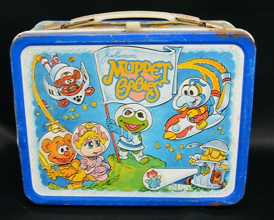 Vintage 1985 Jim Henson's Muppet Babies Metal Lunchbox Lunch Box B2 | eBay