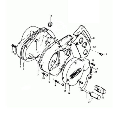 SUZUKI TS 125 DUSTER 1973-1975 Kit vis BTR inox moteur complet TS125 | eBay