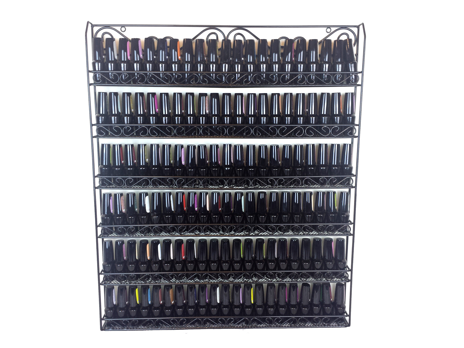 Heavy Duty Handmade Metal Nail Polish Wall Display Rack (Hold 90-100 ...