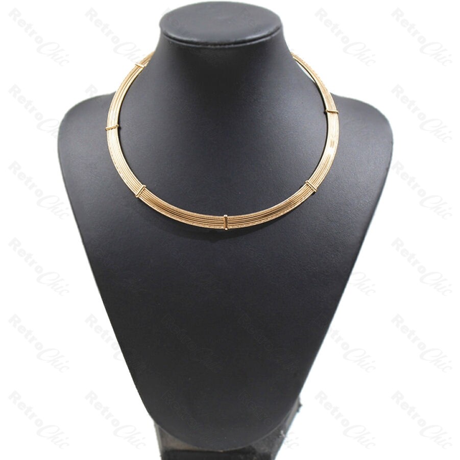 RETRO tribal GOLD FASHION metal COLLAR NECKLACE choker BRACELET OPTION ...