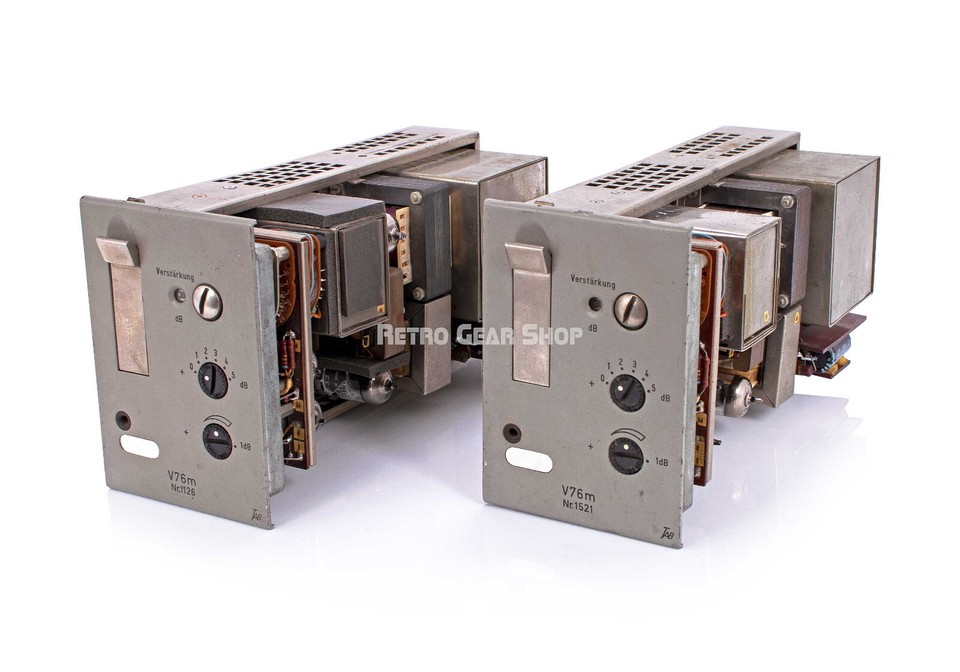 Telefunken TAB V76m Stereo Pair V76 Rare Vintage Tube Preamp Mic Pre ...
