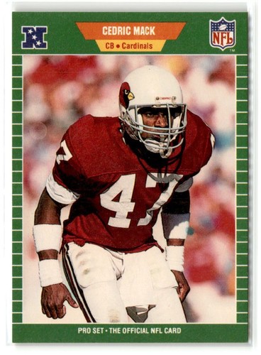 1989 Pro Set FOOTBALL #332 Cedric Mack Phoenix Cardinals | eBay