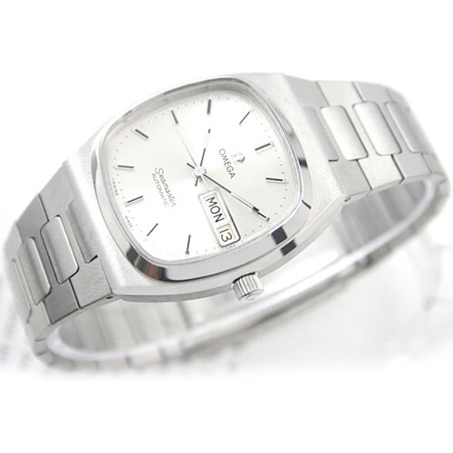Vintage Omega Seamaster Automatic Day Date White Silver Square 1020 Cal ...