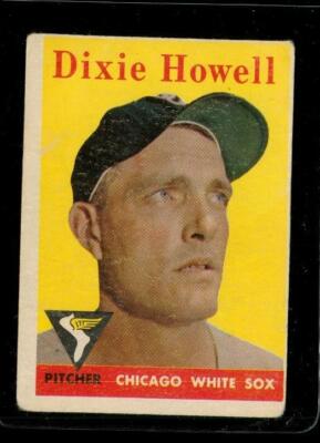 Vintage BASEBALL Trading Card TOPPS 1958 #421 DIXIE HOWELL Chicago ...