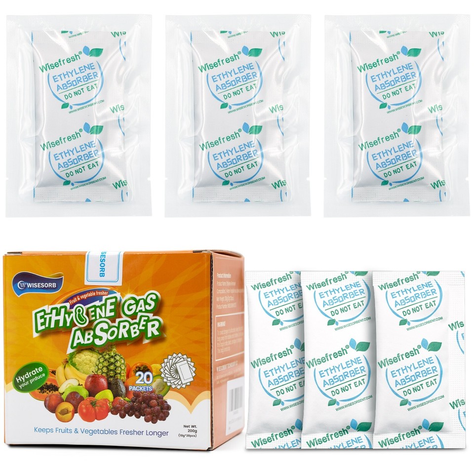 10 Gram Ethylene Gas Absorber Packets, Vegetable & Fruit Fresh Produce ...