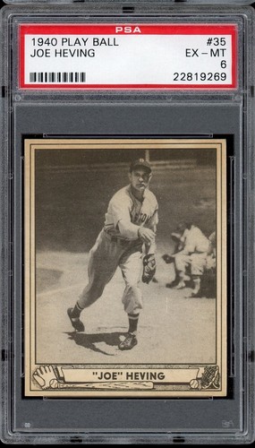1940 Play Ball Baseball #35 Joe Heving PSA 6 | eBay