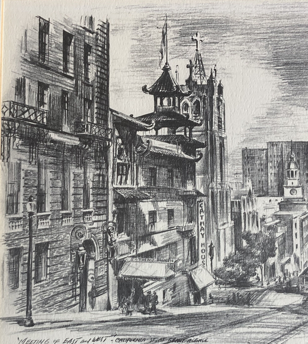 c.1940’s Artist Alexander Alec Stern Etching Signed San Francisco ...