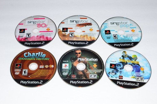 (6) Six PS2 Singstar Sony Playstation 2 Video Game Lot Bundle UNTESTED ...