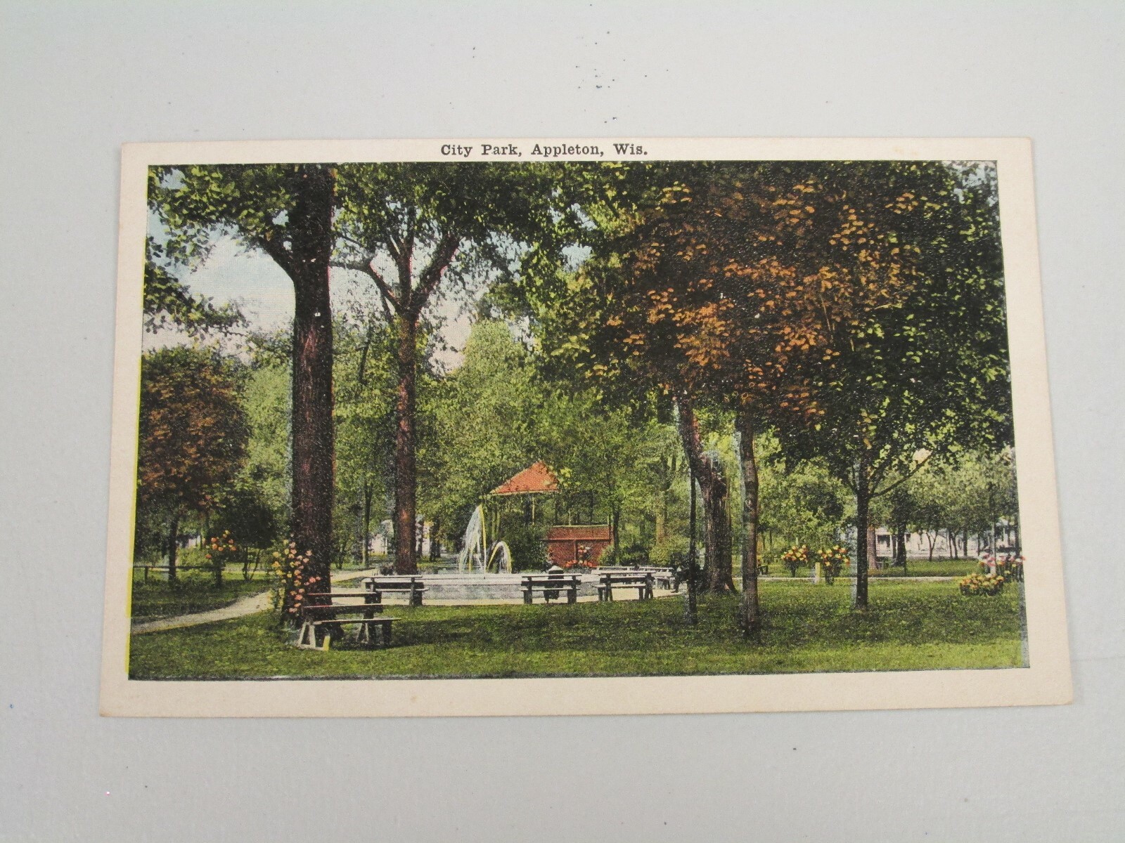 J2119 Postcard City Park Appleton WI Wisconsin | eBay