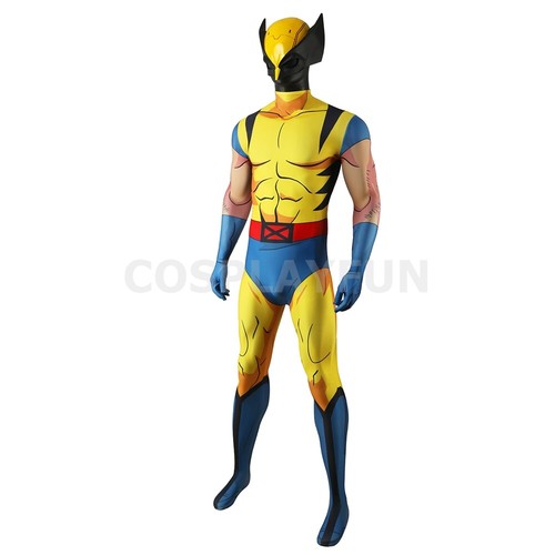 Wolverine Costume X-Men 97 Cosplay Logan Bodysuit for Kid Adult ...