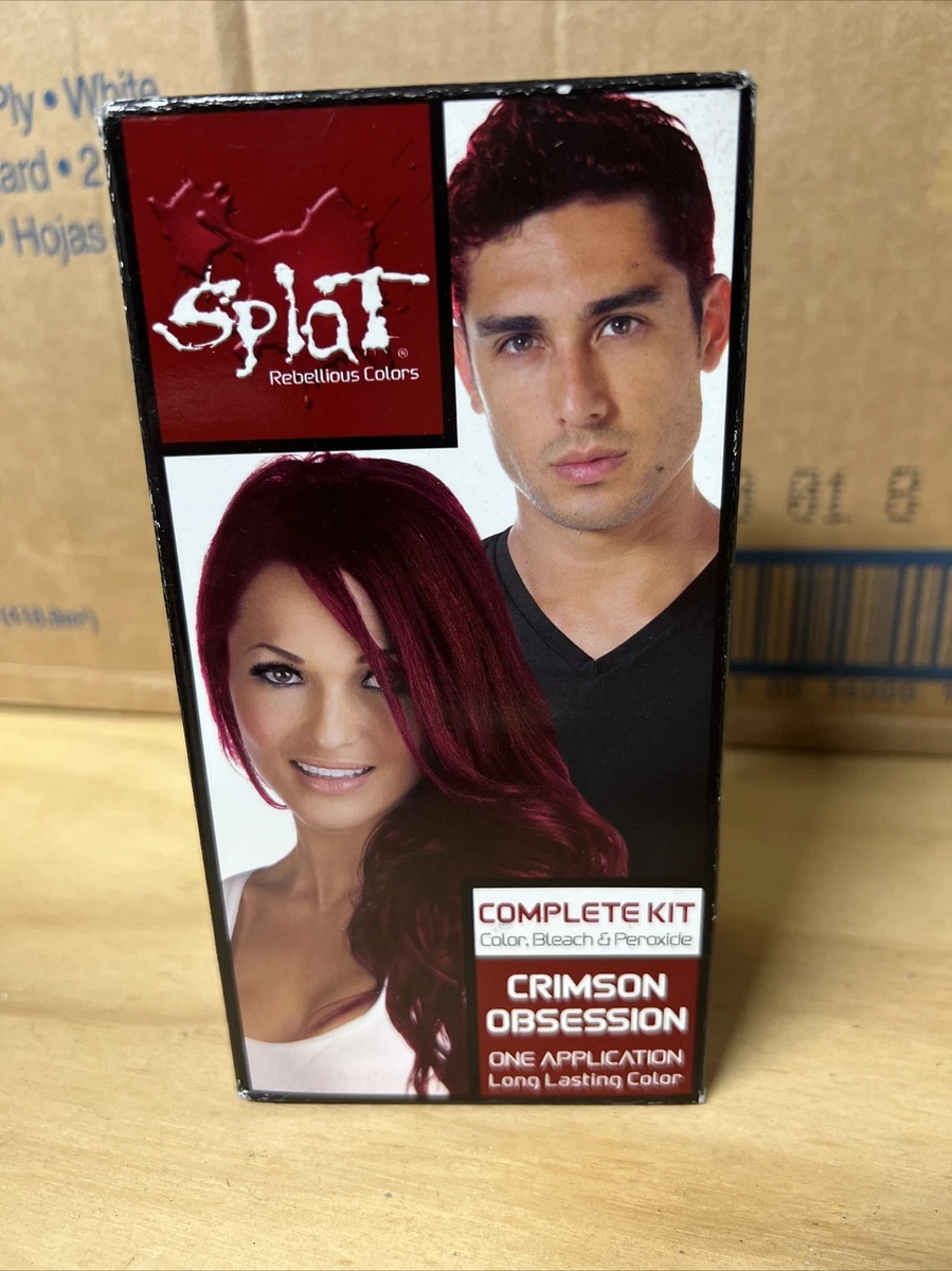 Crimson Hair Color Splat