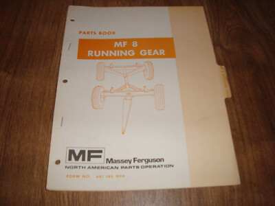 Massey Ferguson MF 8 Running Gear Parts Book No. 651 188 M94 | eBay