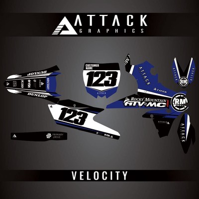 Attack Graphics Custom Velocity Complete Bike Graphics Kit For Yamaha ...