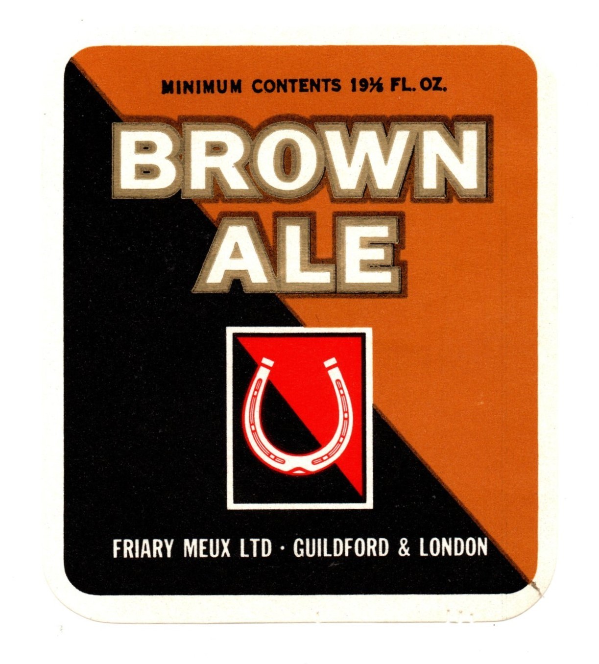 England - Vintage Beer Label - Friary Meux, London & Guildford - Brown ...