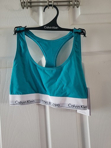 Calvin Klein Turquoise This is Love Racerback Unlined Bralette Bra ...