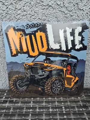 Mud Life ATV Side By Side Mudding Metal Sign Ranch Man Cave Garage ...