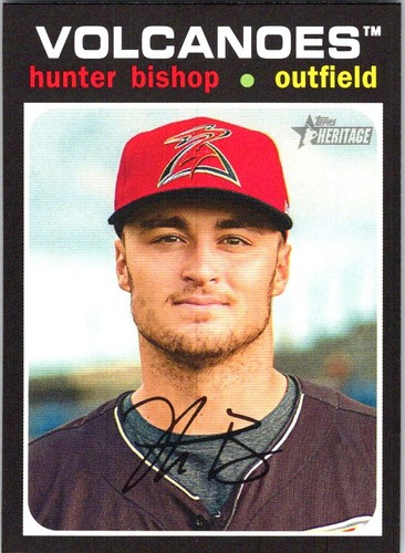 2020 TOPPS HERITAGE MINOR LEAGUE HUNTER BISHOP ROOKIE SP SAN FRANCISCO ...
