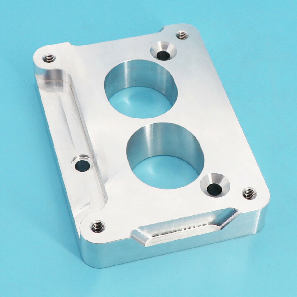 Carburetor manifold adapter for Holley 2-barrel 350 500 4412 cfm chevy ...