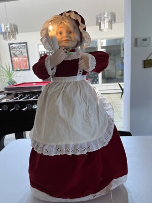 Vintage Mrs. Clause Animated 27” Figure Christmas Holiday Decorations ...