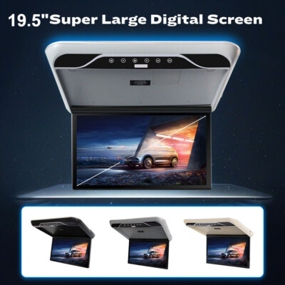19.5"Car Roof Monitor Overhead Mounted Flip Down 1080P HDMI/USB Speaker ...