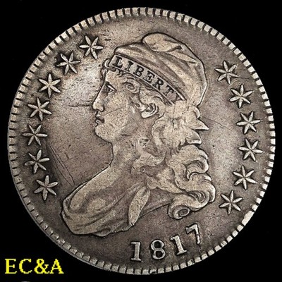 1817 CAPPED BUST HALF DOLLAR, O-110 VARIETY, (CBH142) | eBay