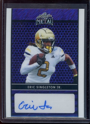 2024 Leaf Collective Metal Purple Shimmer Eric Singleton Jr. Rc Auto (2 ...
