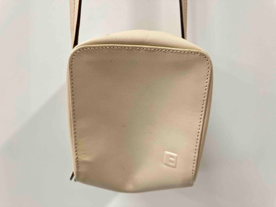 BALLY KORA Cube shaped Leather Beige Shoulder Bag Made in Italy 16a | eBay