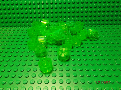 **25 CT LOT** Lego NEW trans bright green 2 x 2 round bricks | eBay