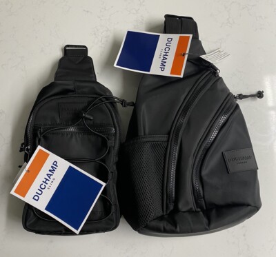 New Duchamp London Sling Shoulder Bag Black Backpack Small Medium ...