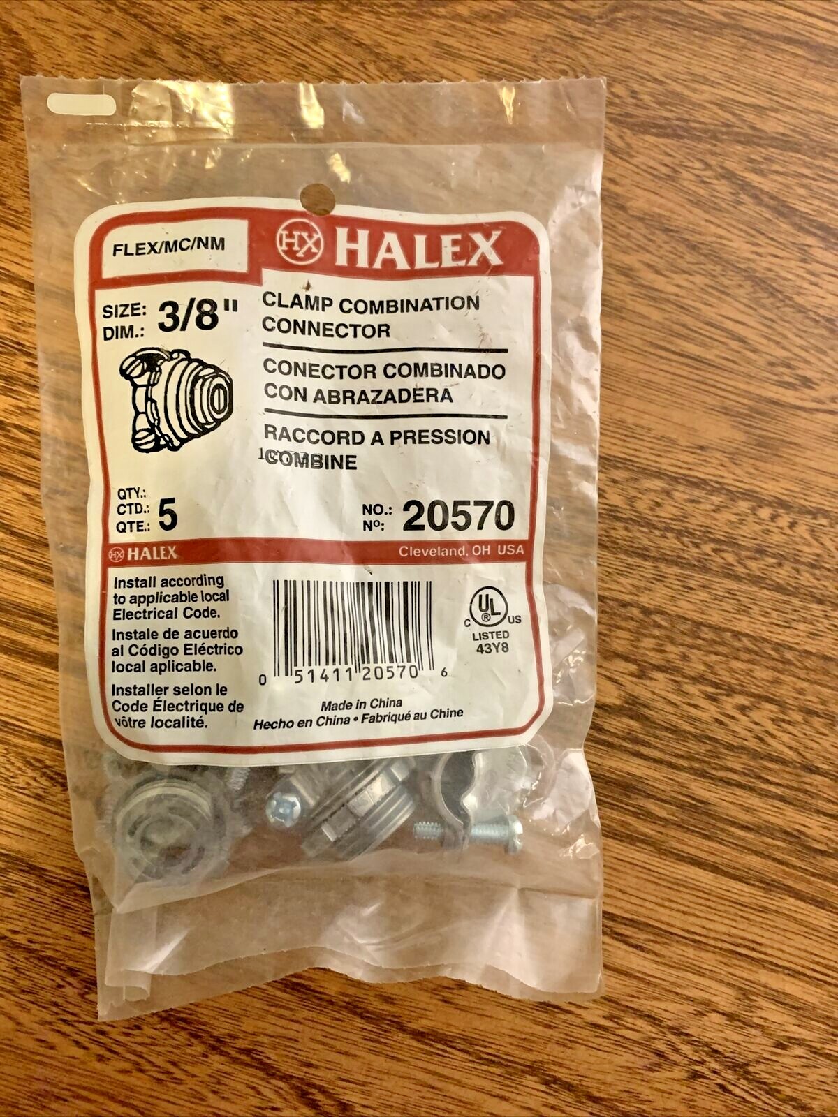 HALEX 20570 Clamp Combination Connector 3/8 in Zinc for sale online | eBay