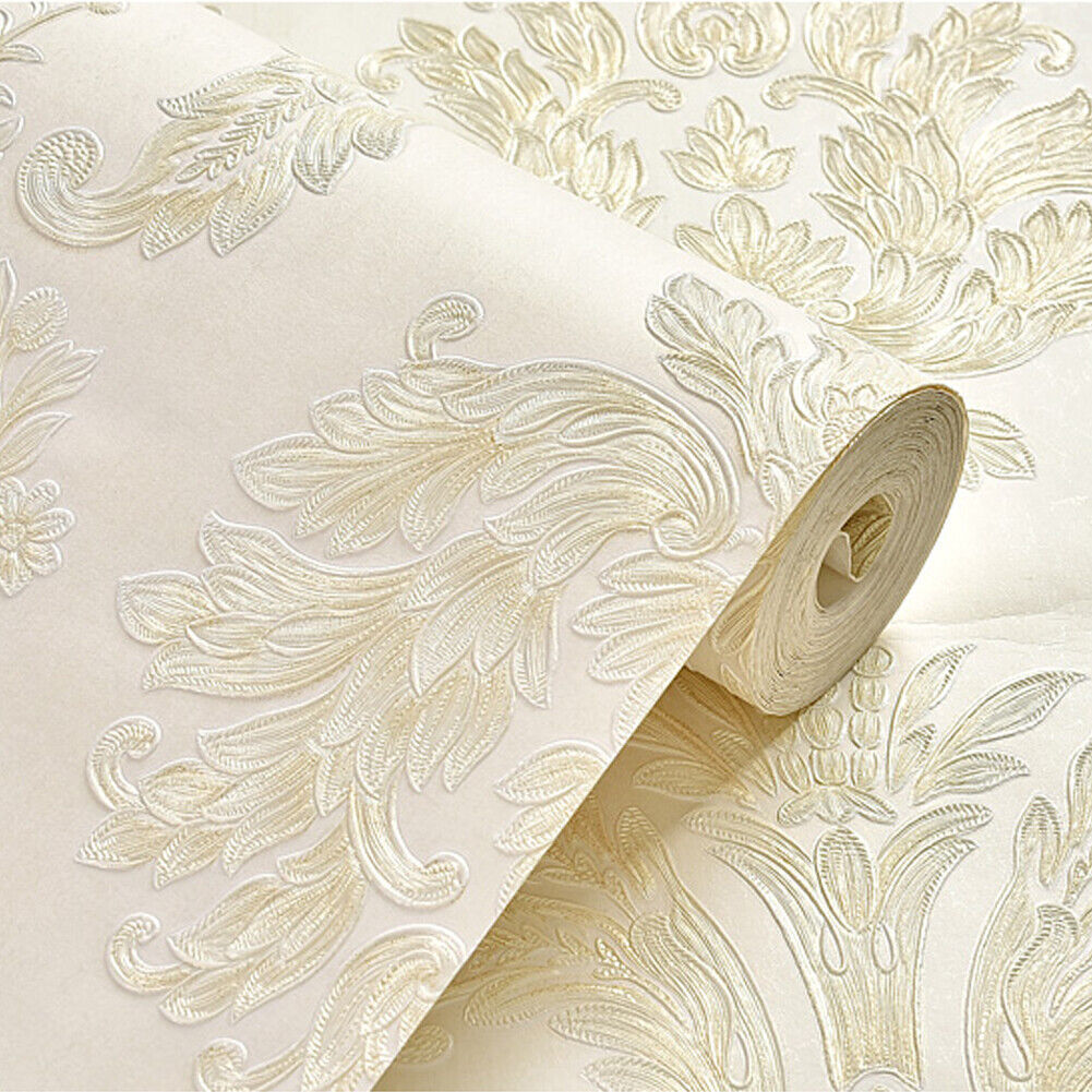 5Roll 3M Self-adhesive Embossed Textured Floral Wallpaper Wall Sticker ...