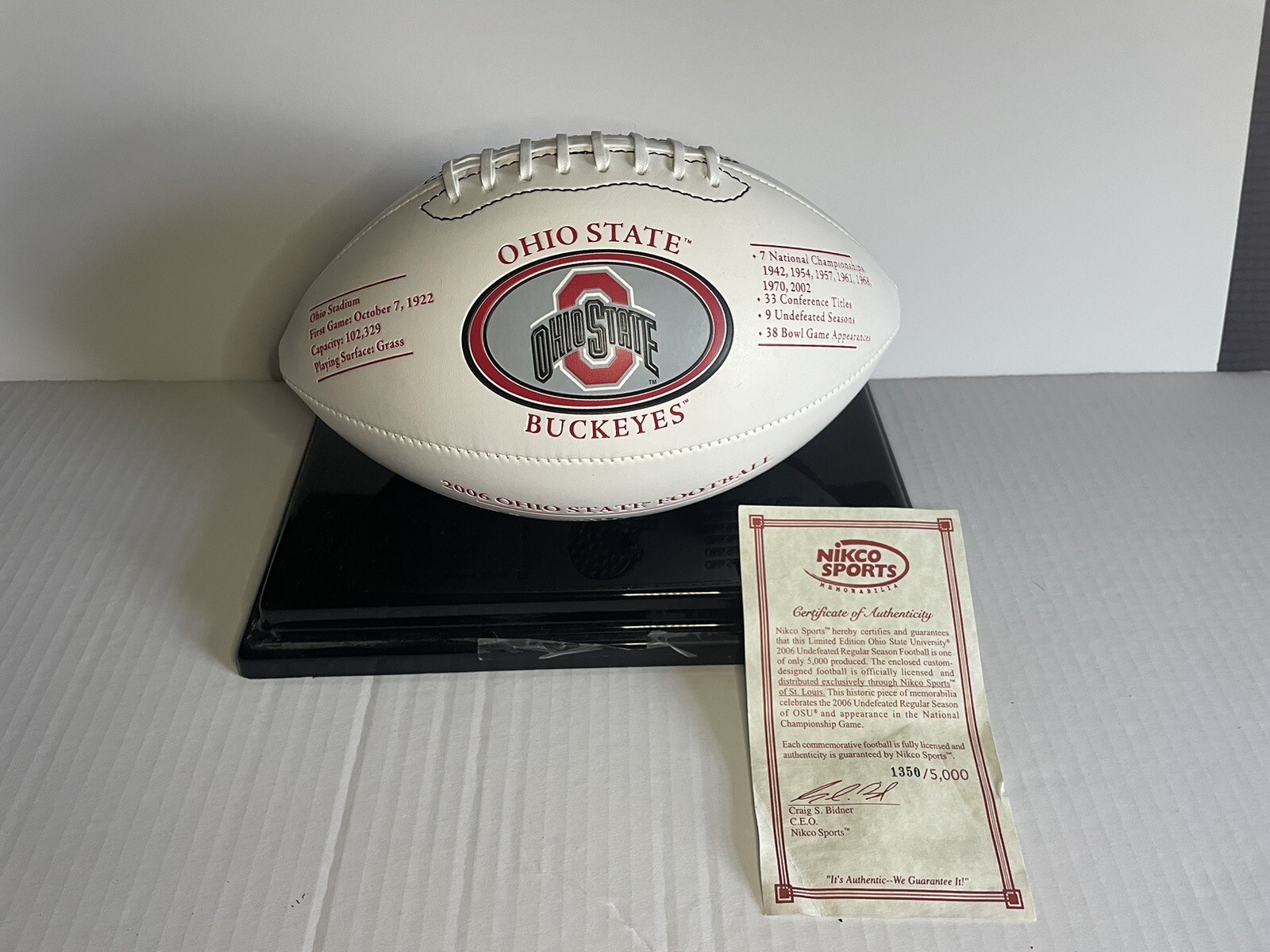 Nikco Sports - 2007 BCS Championship Game Football - Ohio State ...