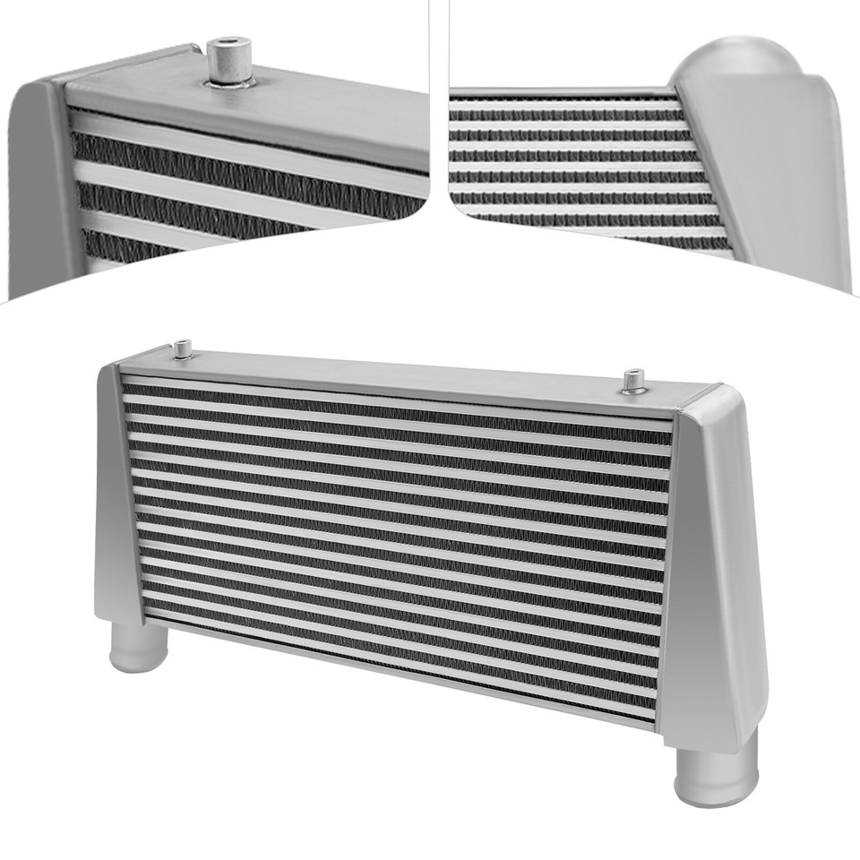 Universal Full Aluminum Top Feed Turbo Front Mount Intercooler Car ...