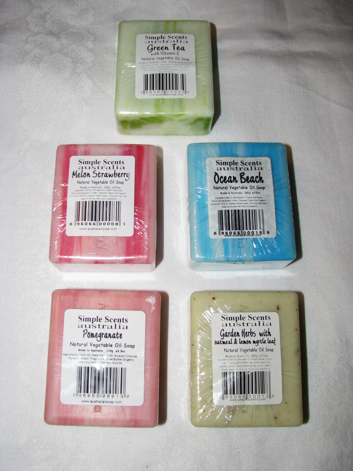 NEW Five Simple Scents Australia Natural Vegetable Oil Soap | eBay