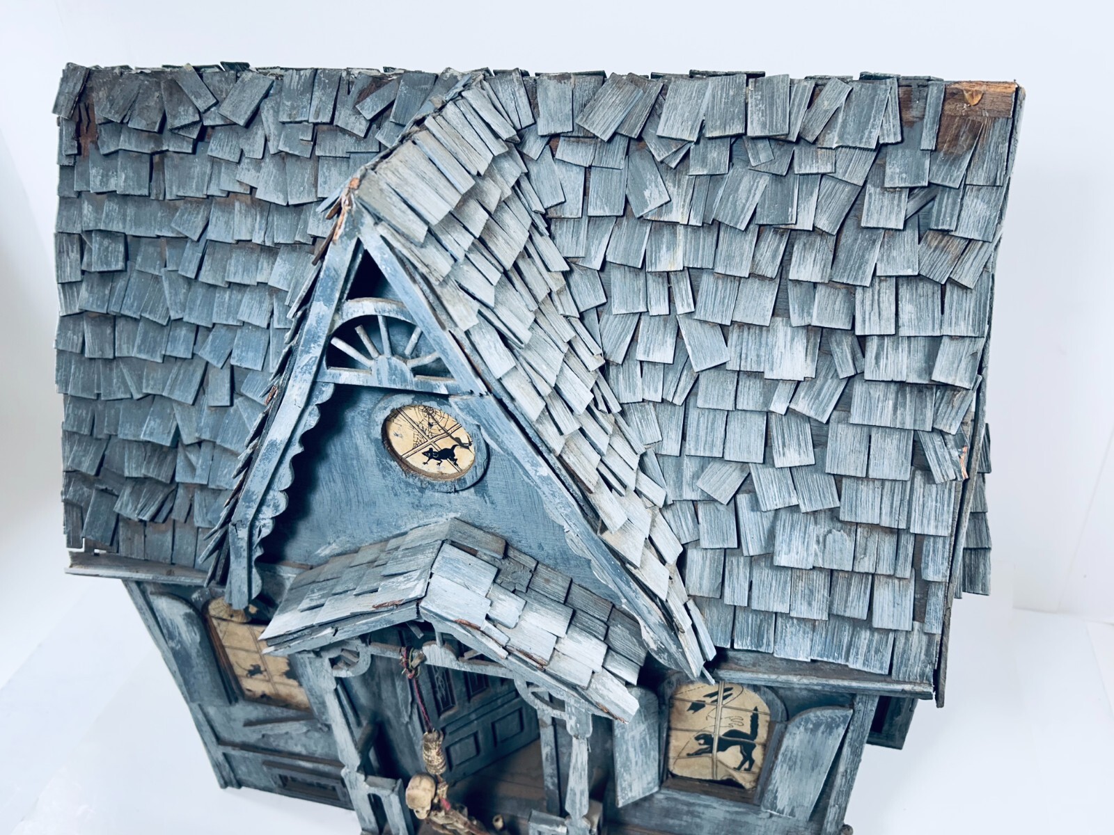 Vintage Haunted Dollhouse Miniature Handmade 20x13x20 | eBay