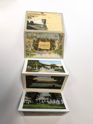 Vintage Adirondacks New York Accordion Postcard Folder 18 Picture 44-1/ ...