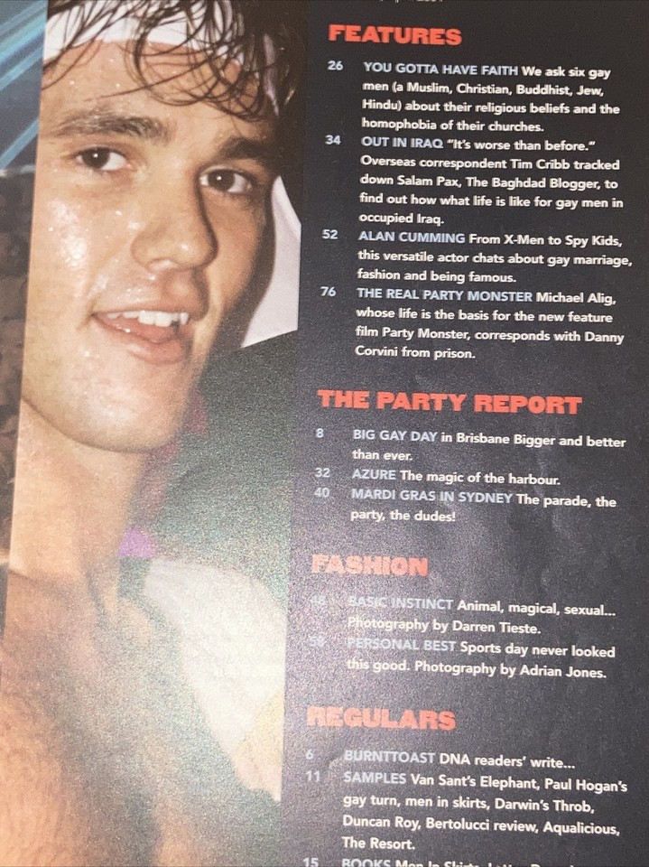 DNA Magazine 51 Michael Alig Alan Cumming Gay Iraq Gus Van Sant Paul ...