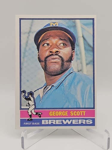 1976 Topps Baseball #14 George Scott Vintage Milwaukee Brewers Trading ...
