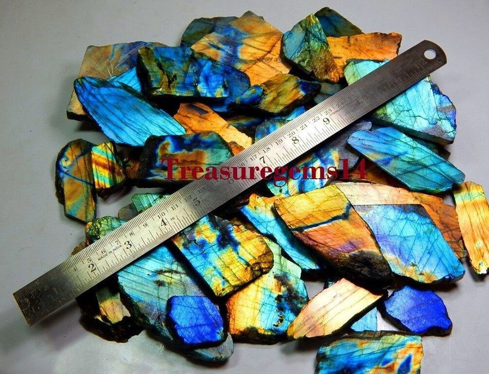 100KG Wholesale Lot Natural Raw Labradorite Rock Stone Slab | eBay
