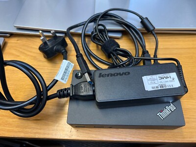 Lenovo ThinkPad USB 3.0 Ultra Dock Black & AC Adapter/Docking Cable FRU ...