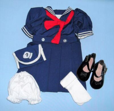 Shirley Temple POOR LITTLE RICH GIRL 7 pc. Navy Blue Sailor Dress ...