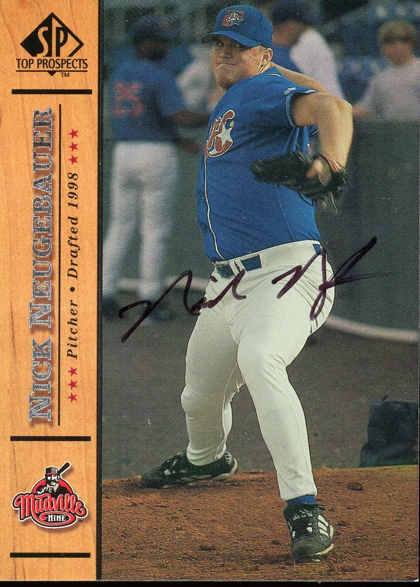 2000 Mudville Nine NICK NEUGEBAUER Signed Card autograph AUTO BREWERS ...