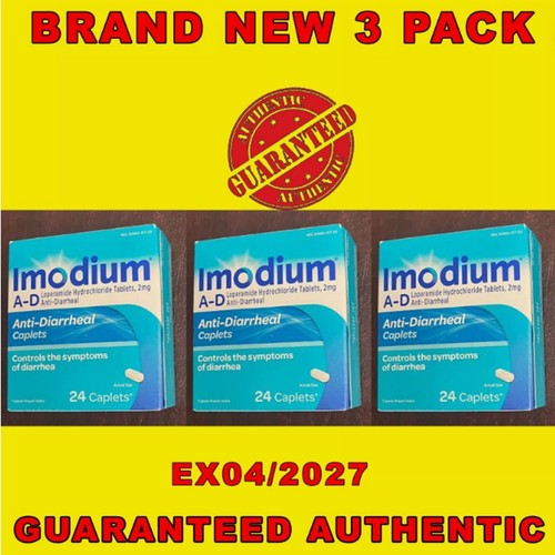 Imodium A-D Diarrhea Relief Caplets, Loperamide Hydrochloride, 24 Ct ...