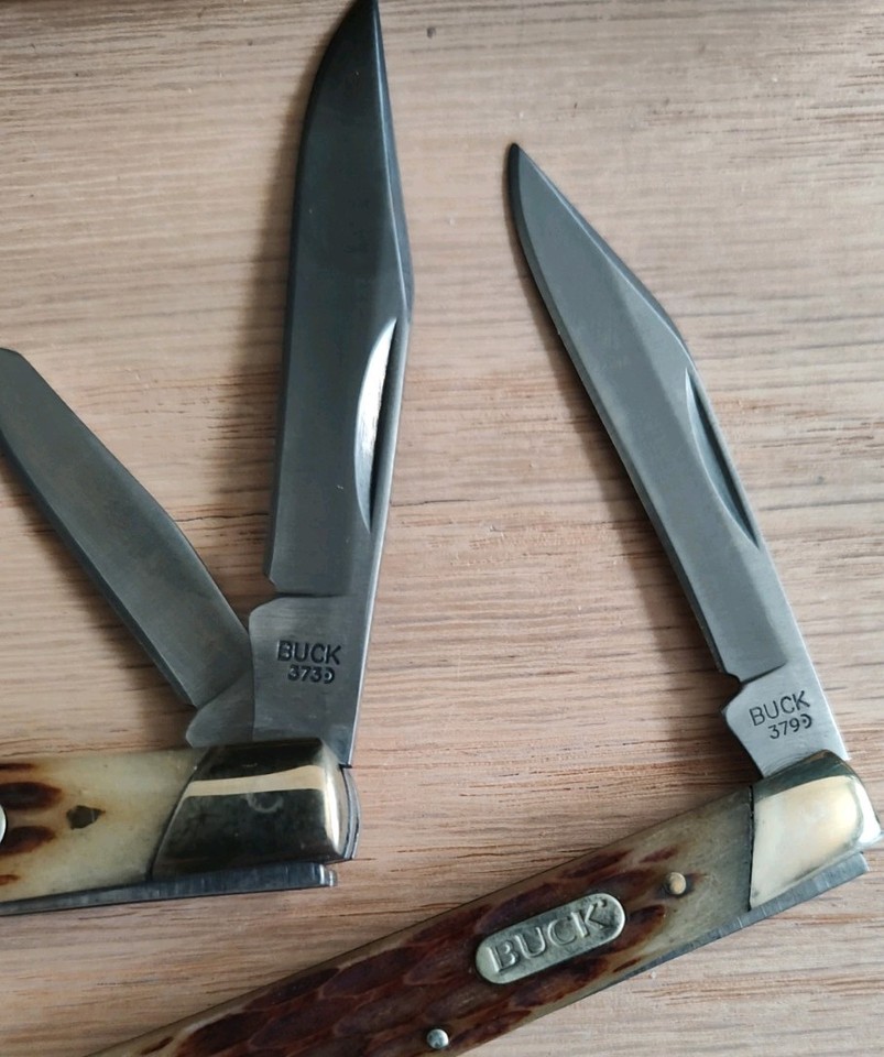 2011 Buck Combo Folding Knife Model 373/379 In Box Since 2011 Perfect ...