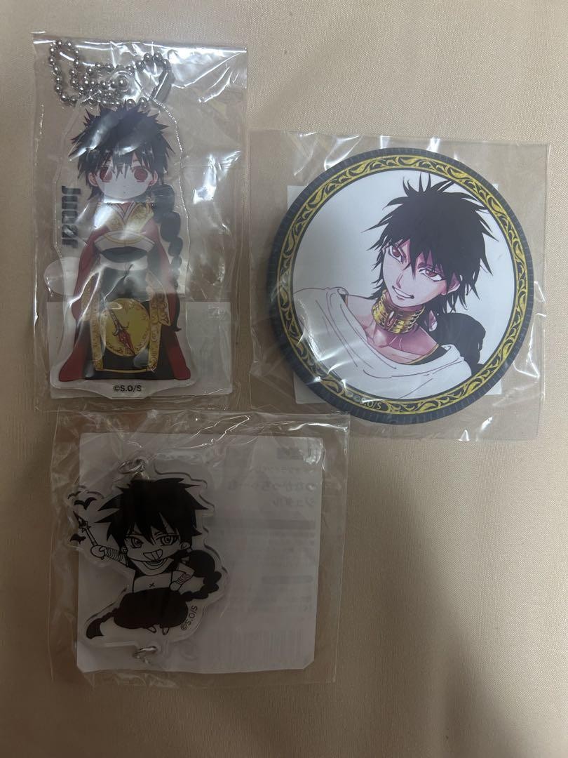 Magi The Labyrinth of Magic Judal Badge Keychain Acrylic Charm Set of 3 ...