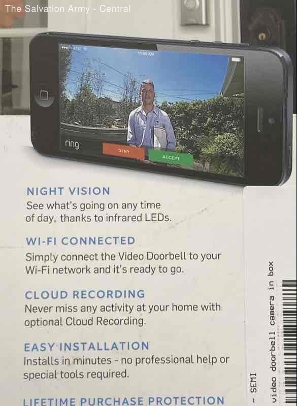 Ring Night Vision Wi-Fi Connected Smart Video Doorbell Camera In Box | eBay