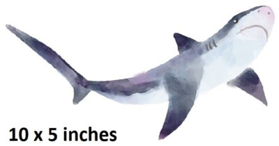 Ocean Reef Shark Wall Decal Salt Life Vinyl Sticker Sea Peel and Stick ...