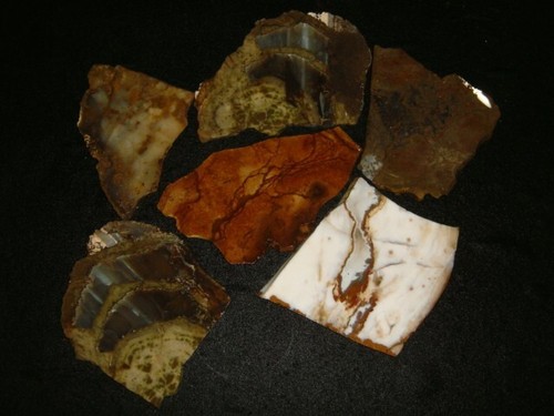 6 OLD MIXED AGATE JASPER THUNDER EGG SLABS 1 1/2 + POUNDS | eBay